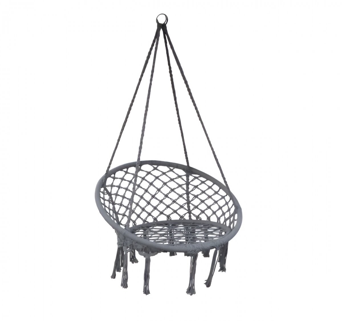 Кресло-гамак Green Glade G-056, подвесное, 60x80x120см, светло-серое, нагрузка до 150кг