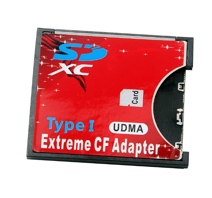 Адаптер переходник MyPads для карты памяти с SD/ SDHC/ SDXC MMC на CF Compact Flash для фотоаппаратов