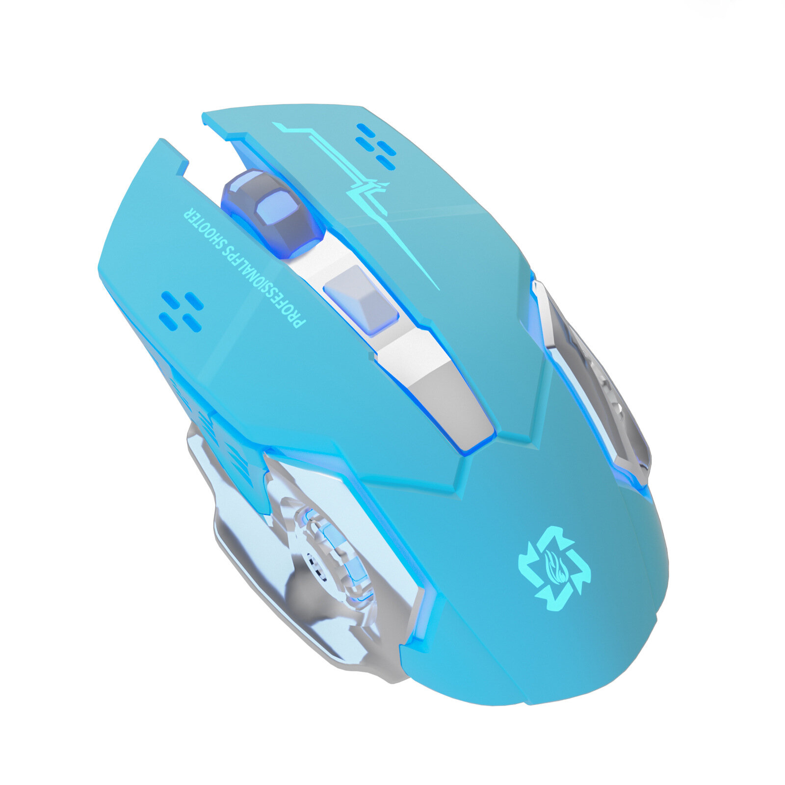 Игровая мышь, беспроводная, с RGB подсветкой, для ПК и ноутбука, перезаряжаемый аккумулятор