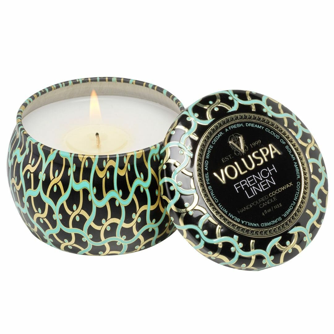 Ароматическая свеча Французский лен 113 гр