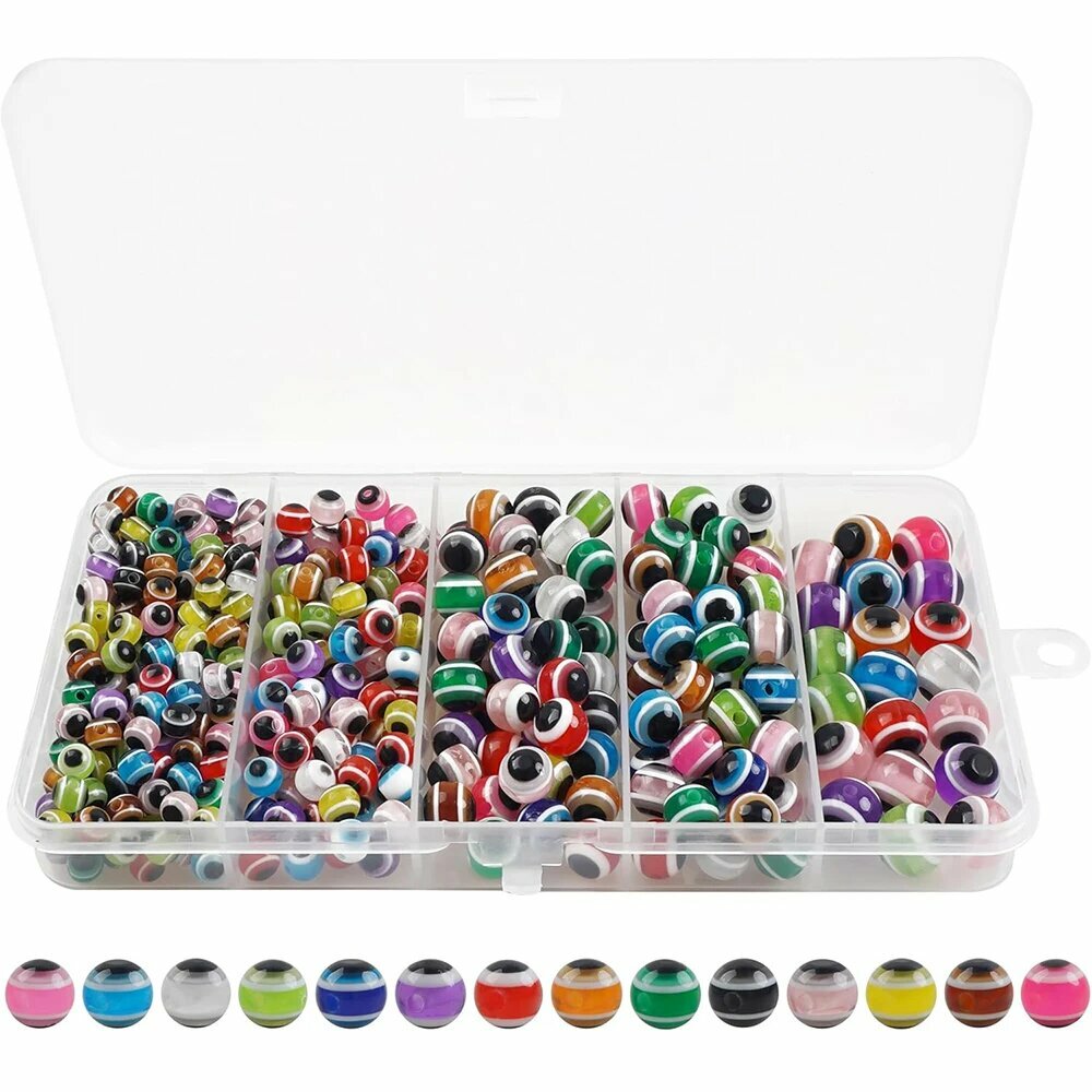 300 шт, комплект бусин для рыболовных глаз, круглые пластиковые космические бобы, рыболовные снасти, леска, бусины, приманки, яйца для оснасток Техасской Каролины