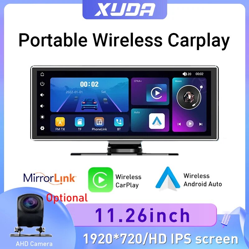 11.26" Автомагнитола CarPlay IPS сенсорный экран — фото 1