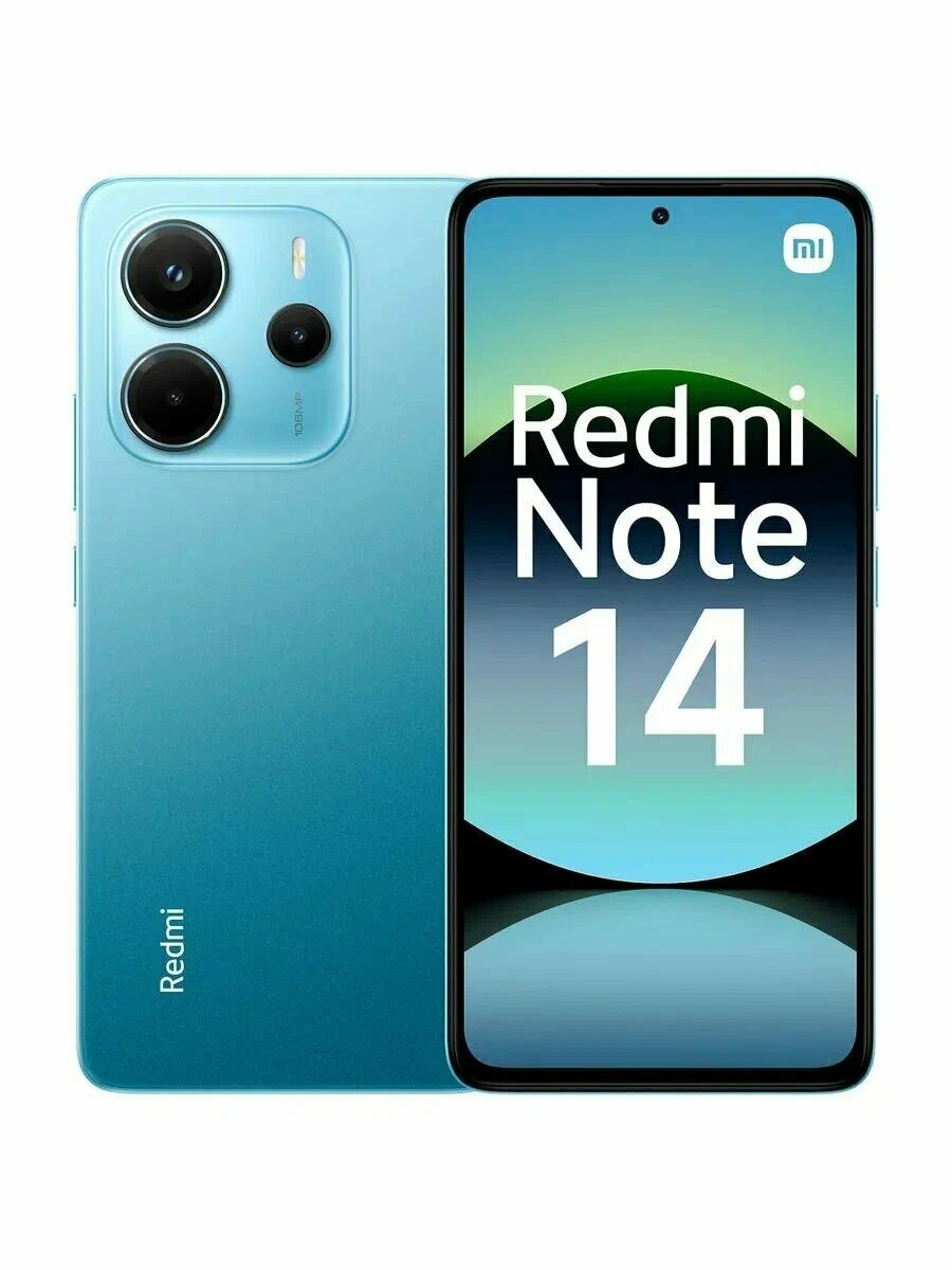 Смартфон X.Redmi Note 14 8Гб/128Гб Blue(Синий) RU(Ростест) NFC