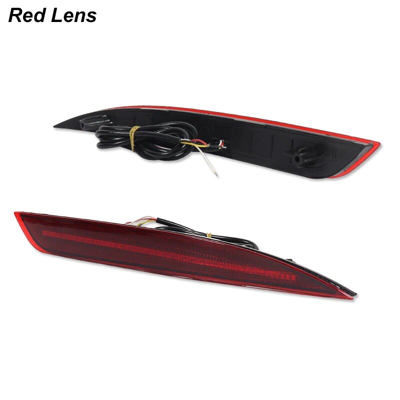 IJDM Автомобильный светодиодный задний бампер отражатель света для 216-2018 KIA Optima K5 Функция как задние, тормозные и задние противотуманные фары, поворотные светильник Red Lens