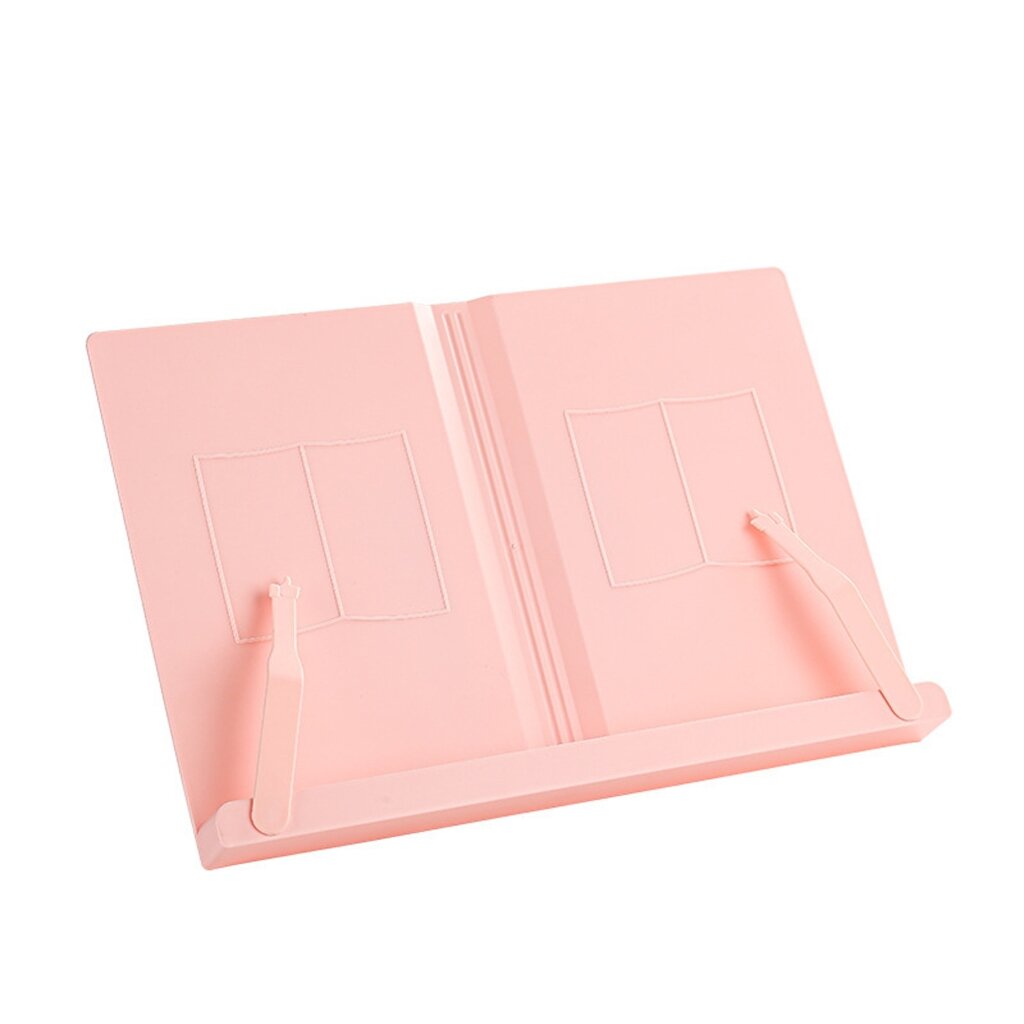 Зажим для книг на книжной полке для чтения студентом-Розовый