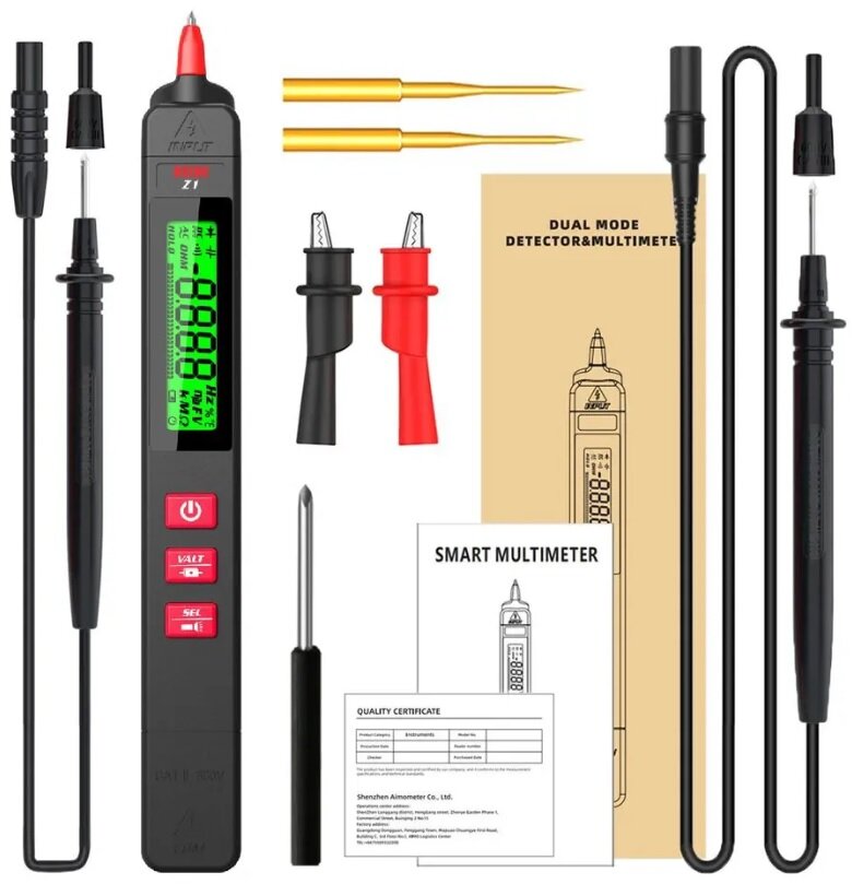 Мультиметр-ручка профессиональный BSIDE Z5 Tool Kit с NCV. Гарантия 2 года. 15 функций.