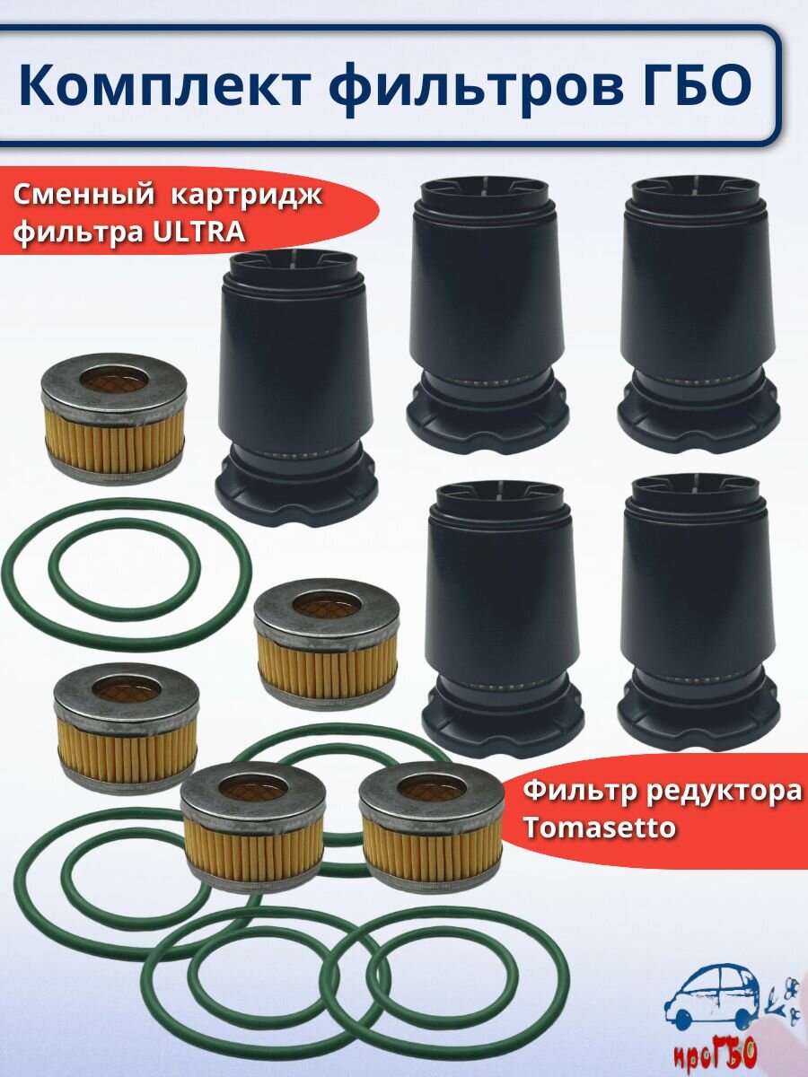 Фильтр Ultra 360, ALEX ГБО и Tomasetto с кольцами