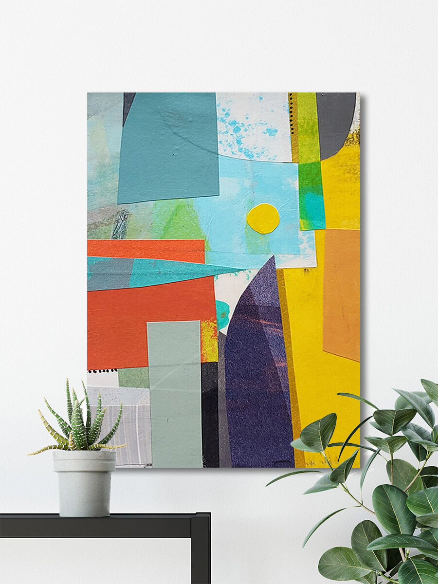 Картина интерьерная абстракция / Лофт, в стиле кубизм, 60х80 см.