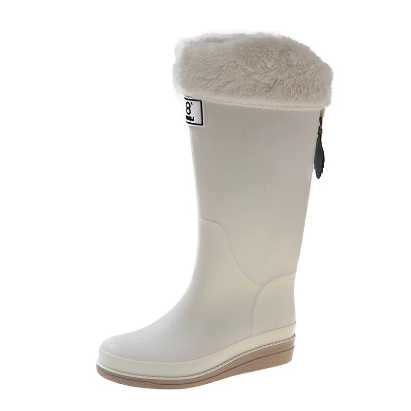 Нескользящие резиновые сапоги для женщин, удобная обувь для морской воды, высокие водонепроницаемые резиновые сапоги для женщин, модная обувь для кухни и работы