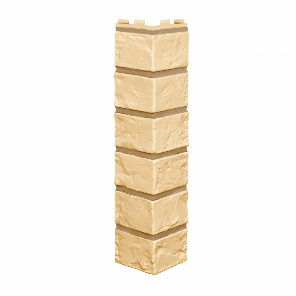 Угол наружный для фасадной панели ТехноНиколь оптима Кирпич Песочный 4 шт.