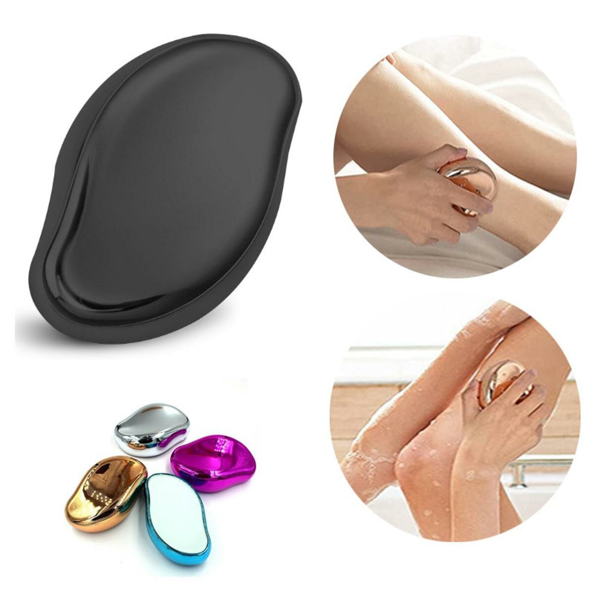 Ручной кристаллический физический эпилятор для удаления волос стеклянный эпилятор безболезненный легко очищаемый многоразовый инструмент для ухода за кожей удаление волос