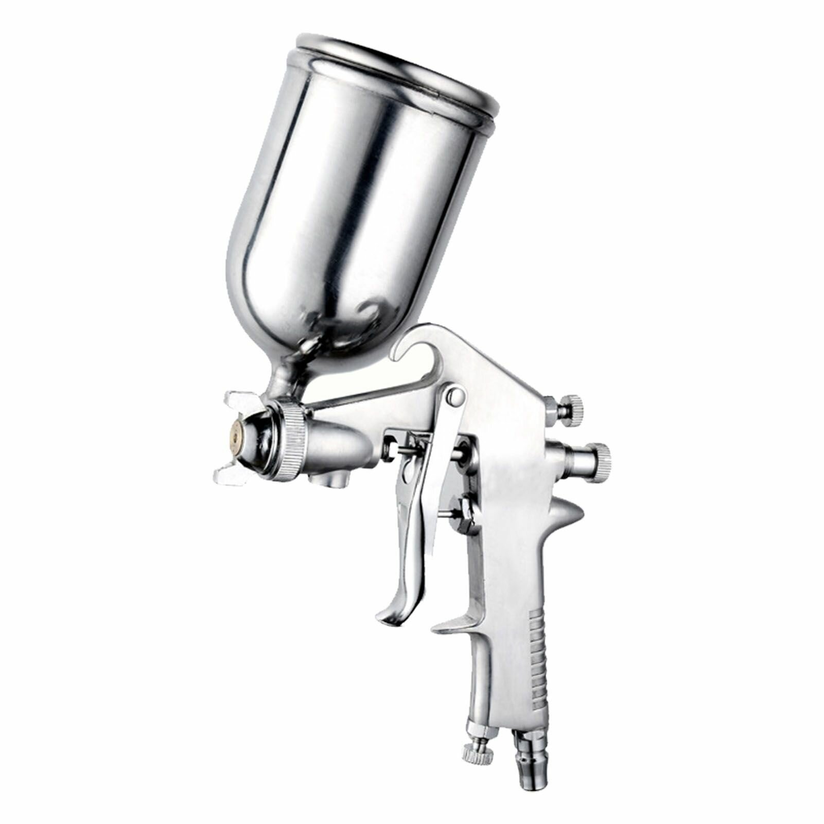 Пневматический краскопульт 400 мл для покраски мебели, автомобиля, воздушный краскопульт с верхней чашкой для равномерного покрытия