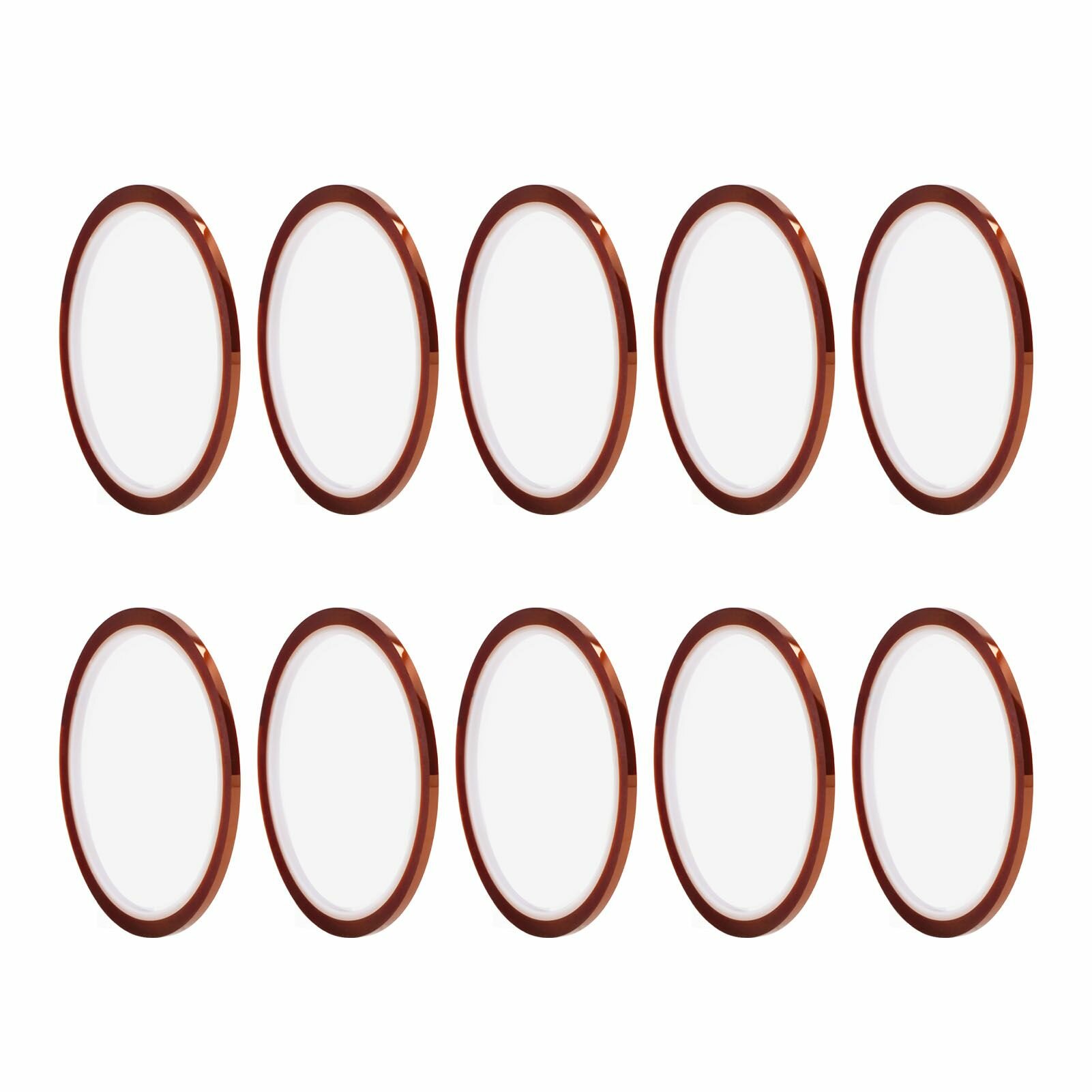 10 рулонов сублимационной термостойкой ленты PI, высокотемпературный трансферный пресс, длина 33 метра, ширина 3 мм