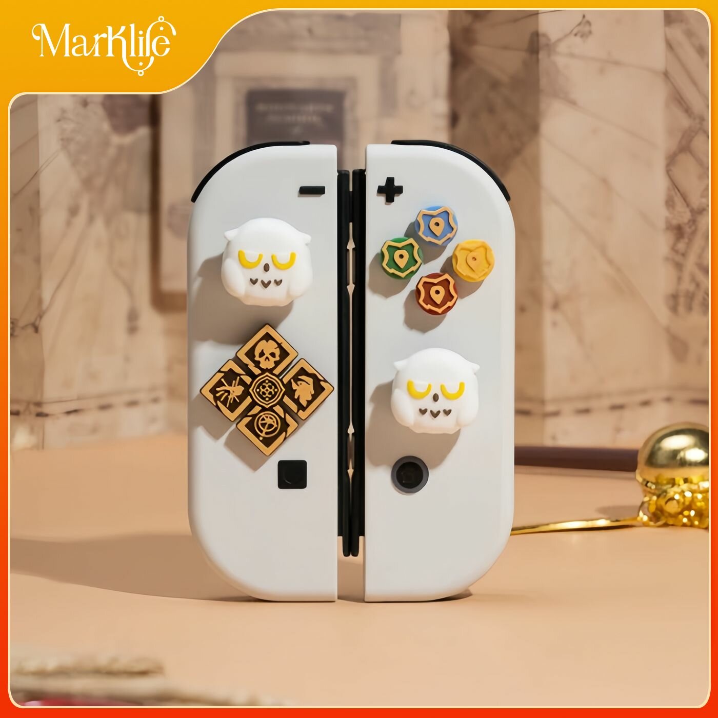 Силиконовые накладки на аналоговые стики для джойстика Nintendo Switch, Oled 7 шт(Антискользящие насадки / Thumb Grips / на геймпад контроллер Нинтендо Свитч)11