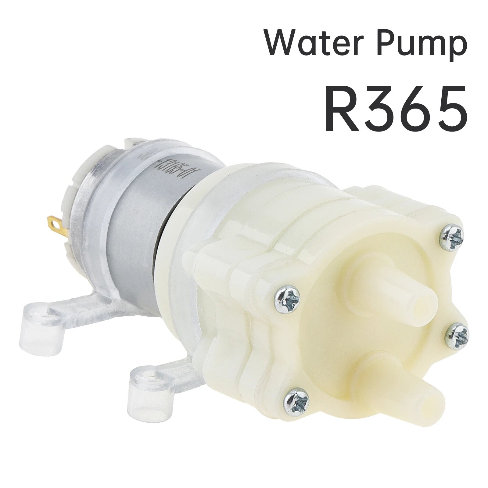 Микроводяной насос 365 Двигатель постоянного тока 12 В Самовсасывающий насос Большой расход 2-3 л/мин Бесшумный электрический мембранный насос для диспенсера для воды