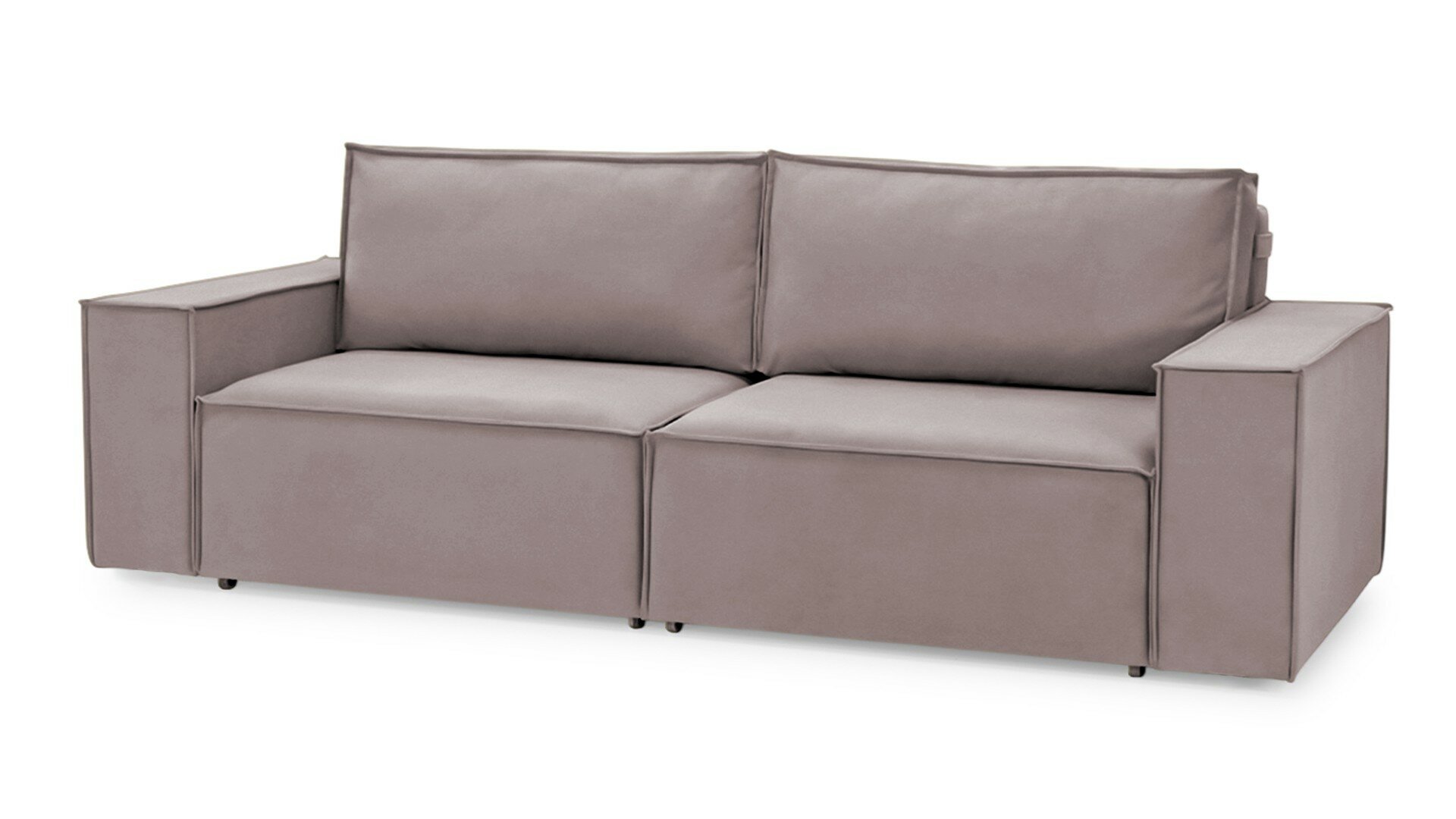 Диван Софт 2 Velutto 37 NEW 240x94x80 см, розовый Велютто, еврокнижка GOODFORM