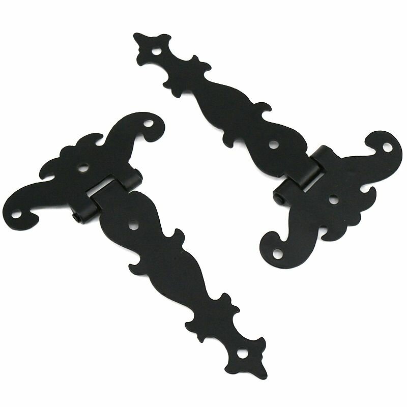 Ywy. горячие2ШТ Петли для ворот для деревянных заборов, Т-образная планка, петли для дверей сарая, гаражных ворот, шкафов, жалюзи, коробок