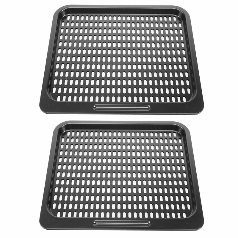 2шт Замена противня для приготовления пищи, 10 QT Mesh Cooking Rack Аксессуары для аэрофритюрницы, Air Fryer Духовка, Можно мыть в посудомоечной машине (10 QT)