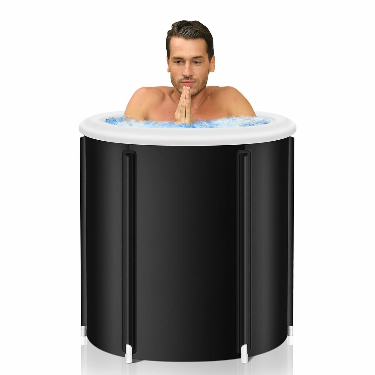 Каркасная складная ванна для взрослых и детей для купания в душевую кабину, ванную комнату, на дачу Купель пластиковая для бани -kpa