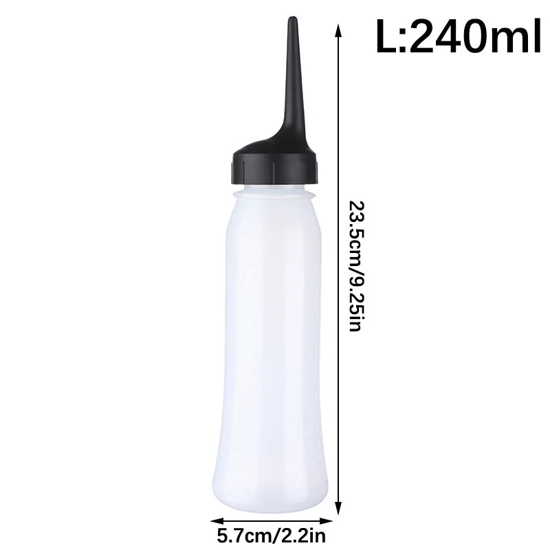 Пластиковые бутылочки-аппликаторы для окрашивания волос JCSYFAC, 120 мл, 240 мл L