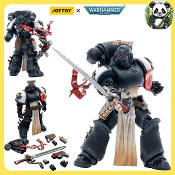 Фигурки героев JOYTOY x Warhammer 40,000 1/18 Black Templars The Emperors Champion Rolantus фигурки героев подвижные игрушки