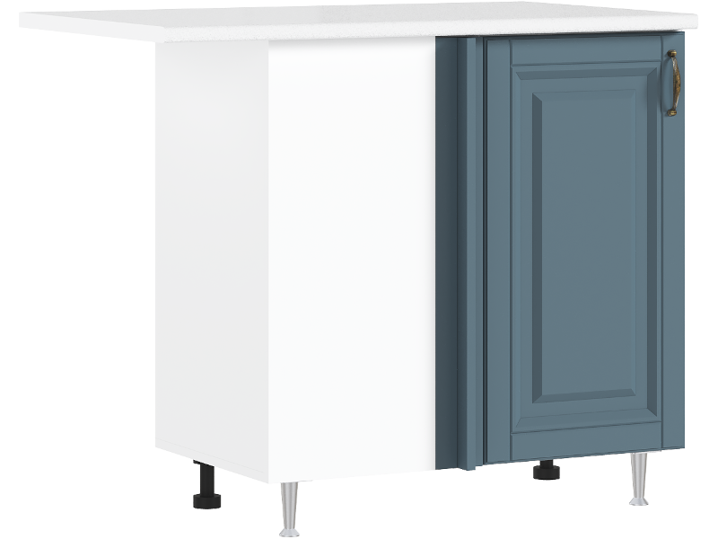 Стол угловой Престиж ШНУ1000 (490) Браш Блю столешница Антарес