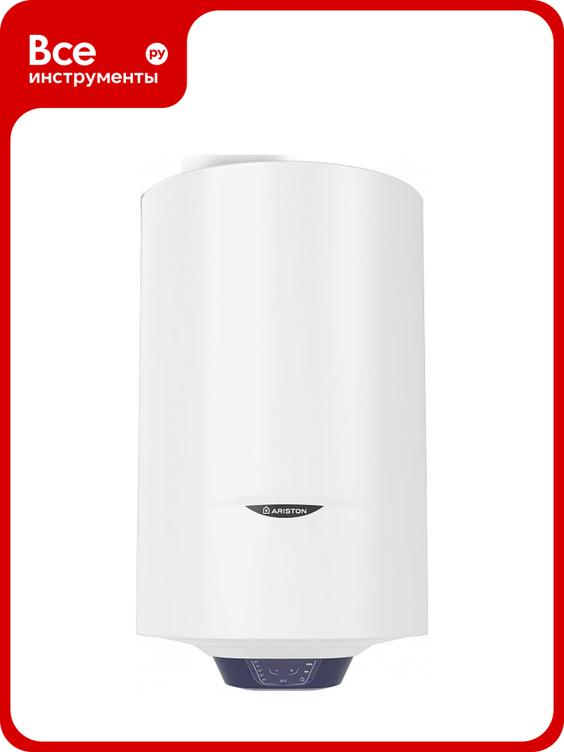 Электрический накопительный водонагреватель Ariston BLU1 ECO ABS PW 100 с нержавеющим баком, мощностью 2,5 кВт и защитой IP X3 для надежного использования