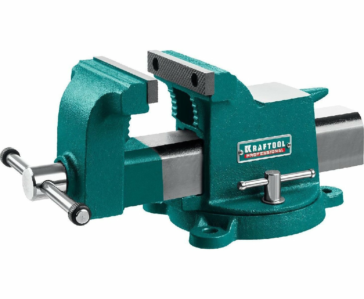 Слесарные тиски KRAFTOOL STEEL 100 мм стальные поворотные