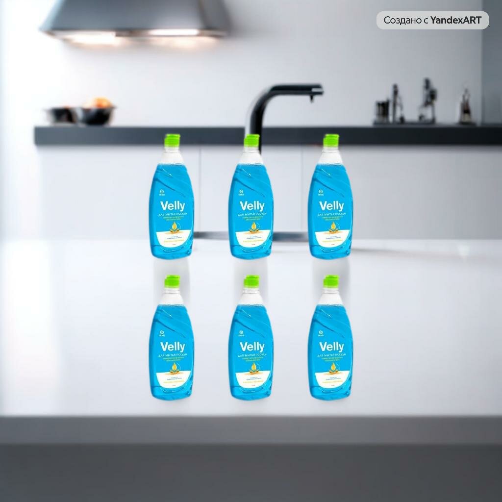 Средство для мытья посуды Grass Velly, Нежные ручки, 500 мл, 6 шт