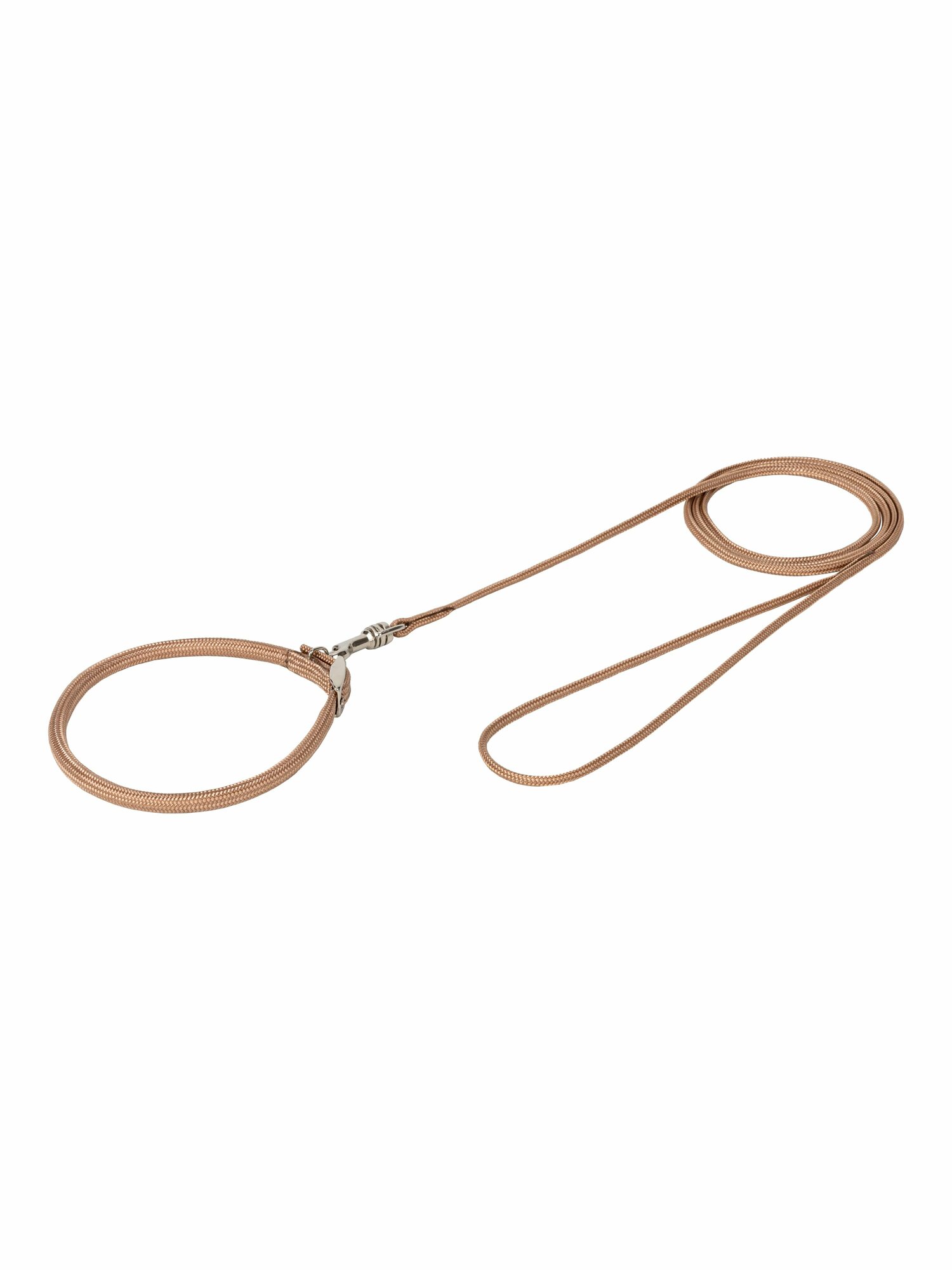 Набор ошейник с поводком для собак ZooOne, обхват шеи 23-26 см, длина поводка 1,2 м (кэмел) 78-2036