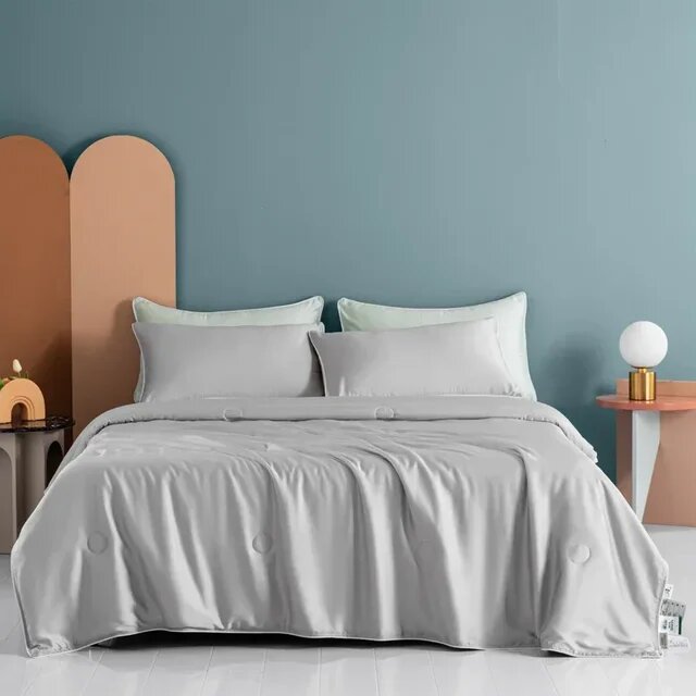 Охлаждающее одеяло для кровати, мягкое шелковистое одеяло с кондиционером, легкое прохладное летнее одеяло, двухсторонняя холодная ткань