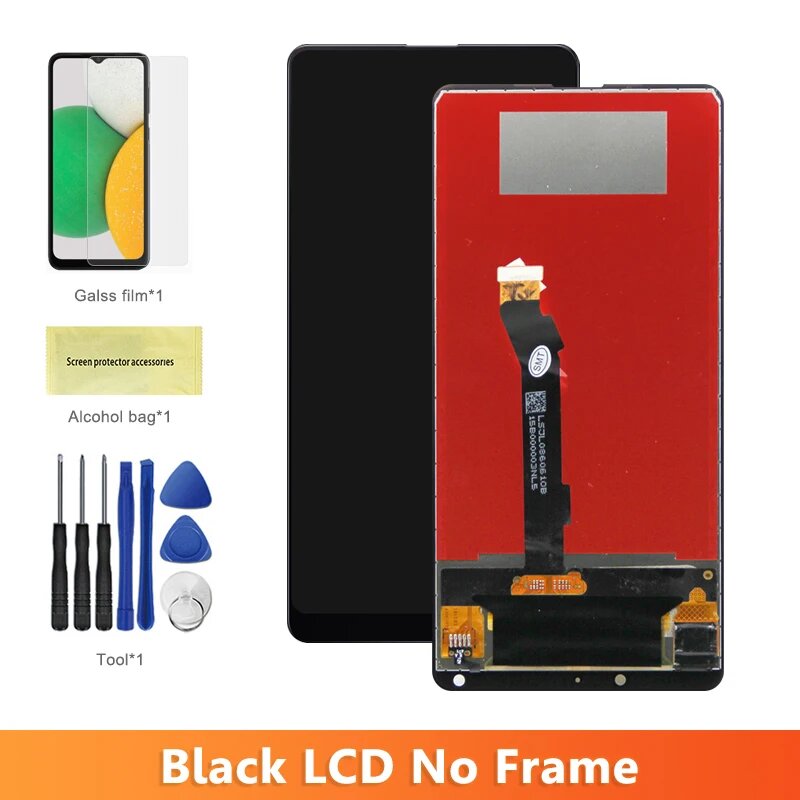Замена экрана дисплея Mix 2S 5,99 дюйма, для Xiaomi Mi Mix 2S M1803D5XA ЖК-дисплей Black No Frame