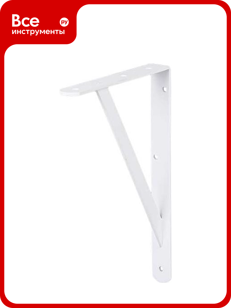 Кронштейн промышленный Larvij белый 20x30 см L7450WH усиленный корпус с порошковым покрытием высокая нагрузка