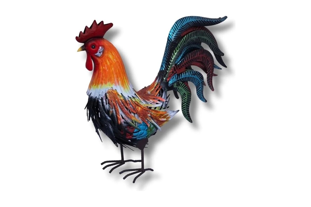 KlestO садовая фигурка Петух Маран для дачи и сада, высота 39 см, модель Z27063