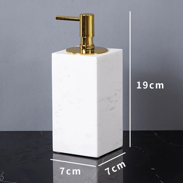 Набор для ванной комнаты Volakas из натурального мрамора, Soap dispenser A