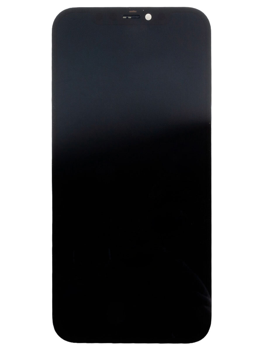Дисплей для Apple iPhone 12 в сборе с тачскрином (черный) (Hard OLED) (Full HD) (без ошибки)
