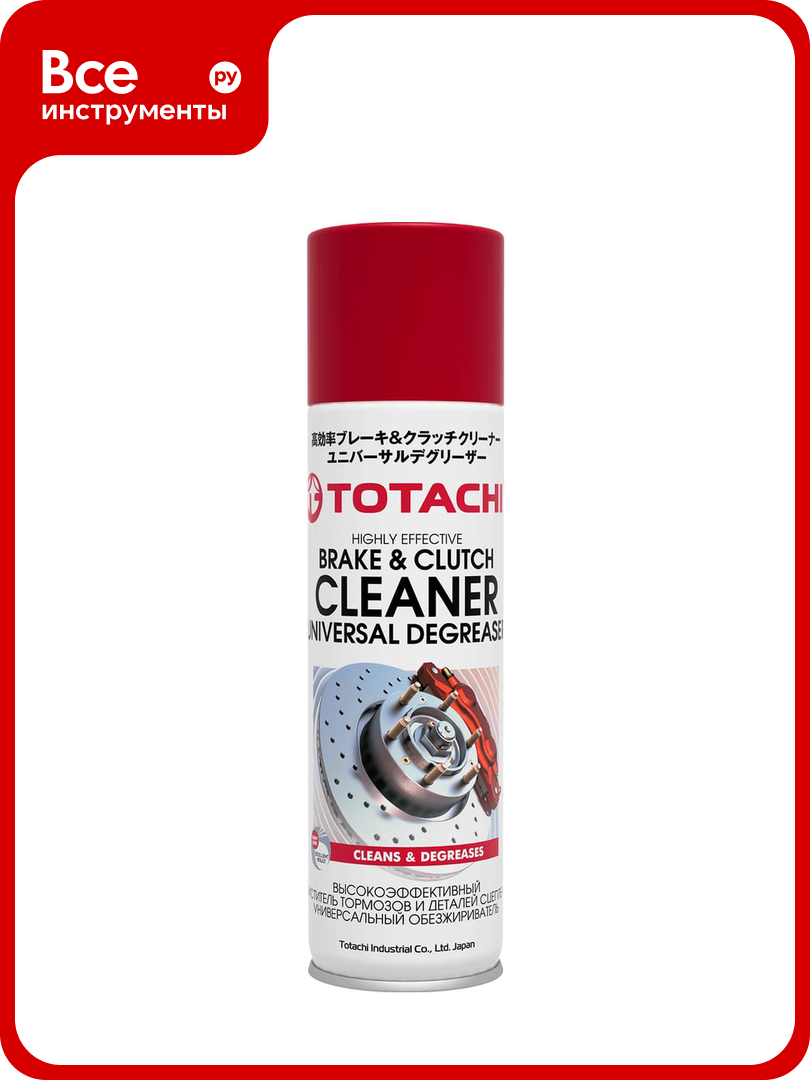 Очиститель, TOTACHI, тормозов и деталей сцепления TOTACHI BRAKE CLUTCH CLEANER 0.65 л 9A1Z6, очистки тормозов и деталей