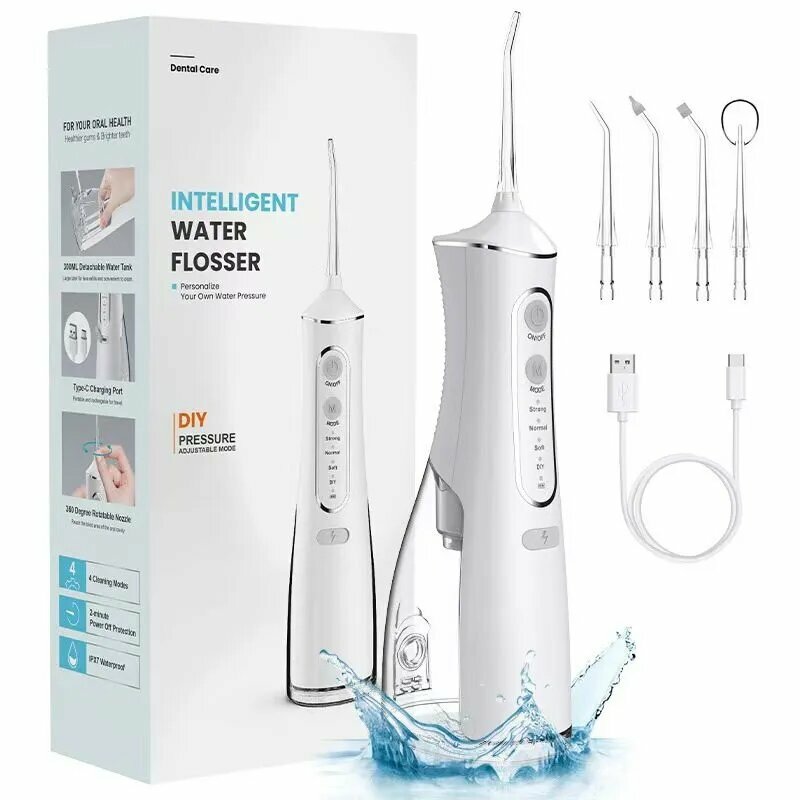 Ирригатор портативный WaterPik WP-462 EU Cordless Plus,300, белый,1
