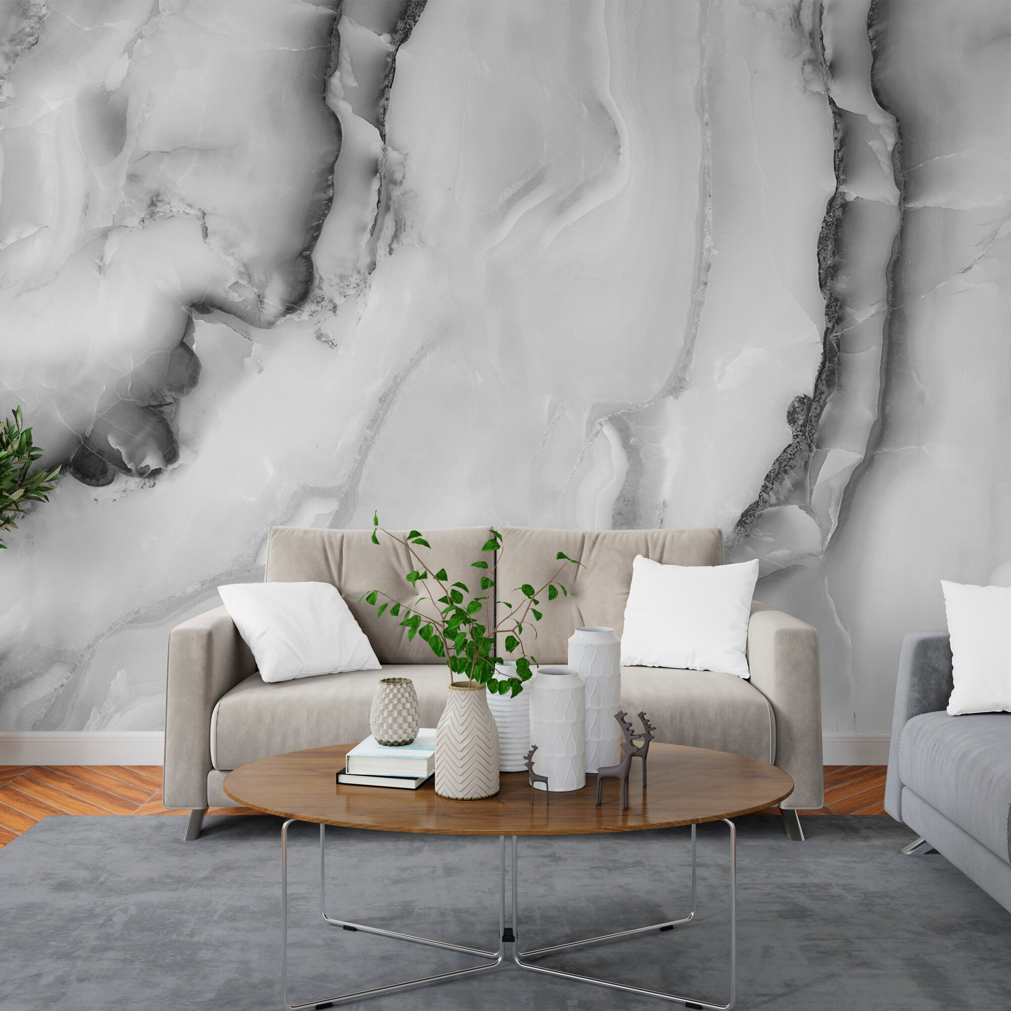 Гибкий мрамор "Айсберг" полотно №2; 1420х2850 ; 4,047 кв. м.