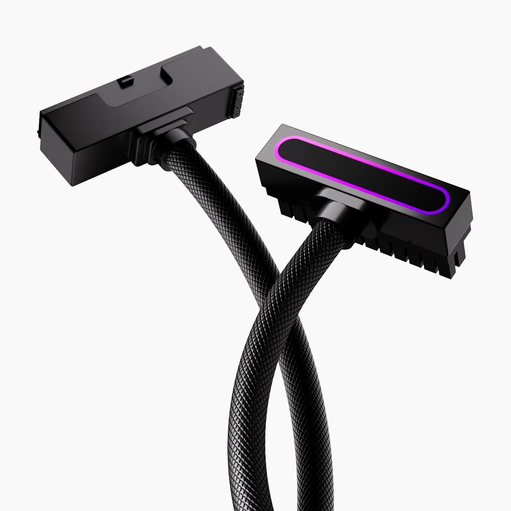 AIJS кабель питания для материнской платы 24pin ARGB 18AWG 24-Black