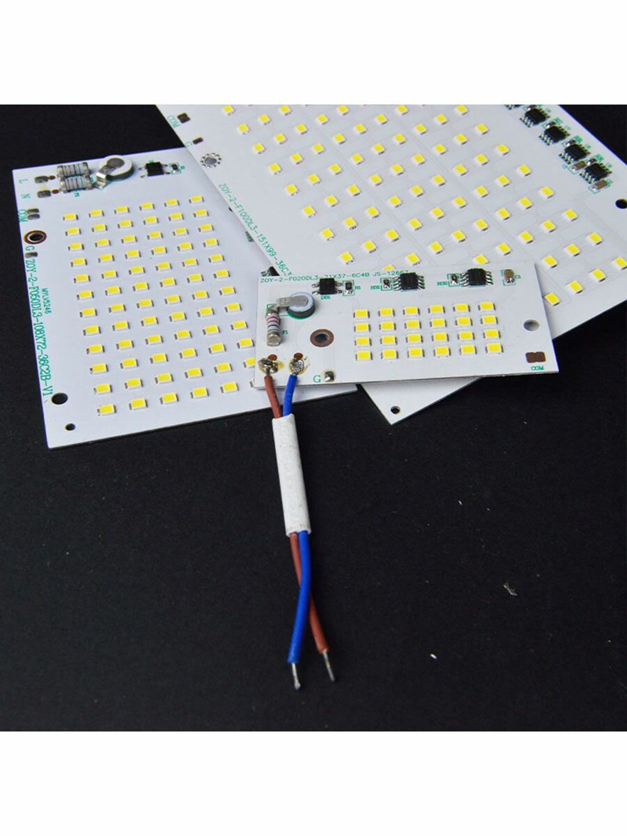 AC220V Светодиодная матрица,100 ВТ, LED, холодный белый, Подходит для прожекторов