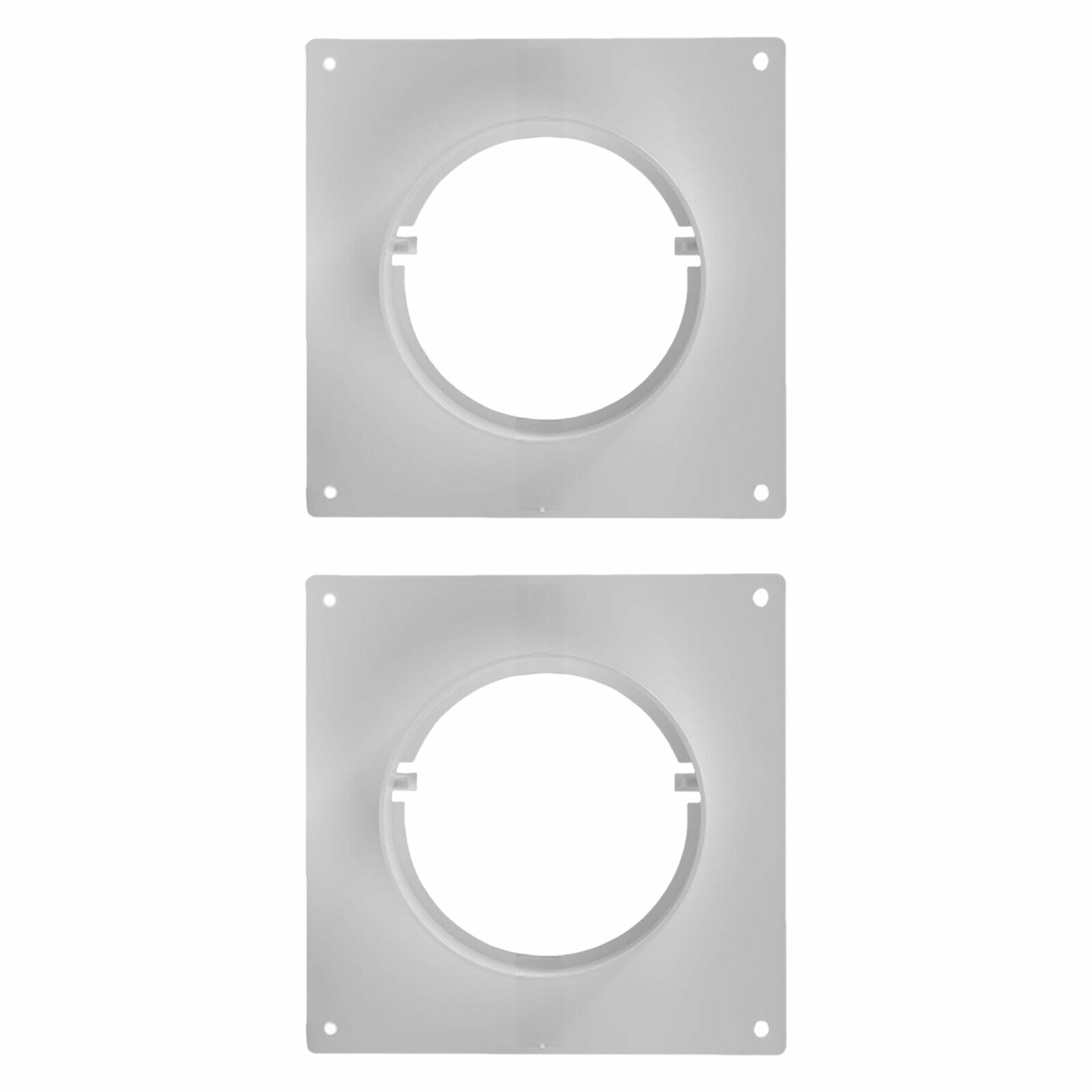 Вентиляционные адаптеры из 2 частей для воздуховодов квадратной и круглой Формы с монтажными отверстиями