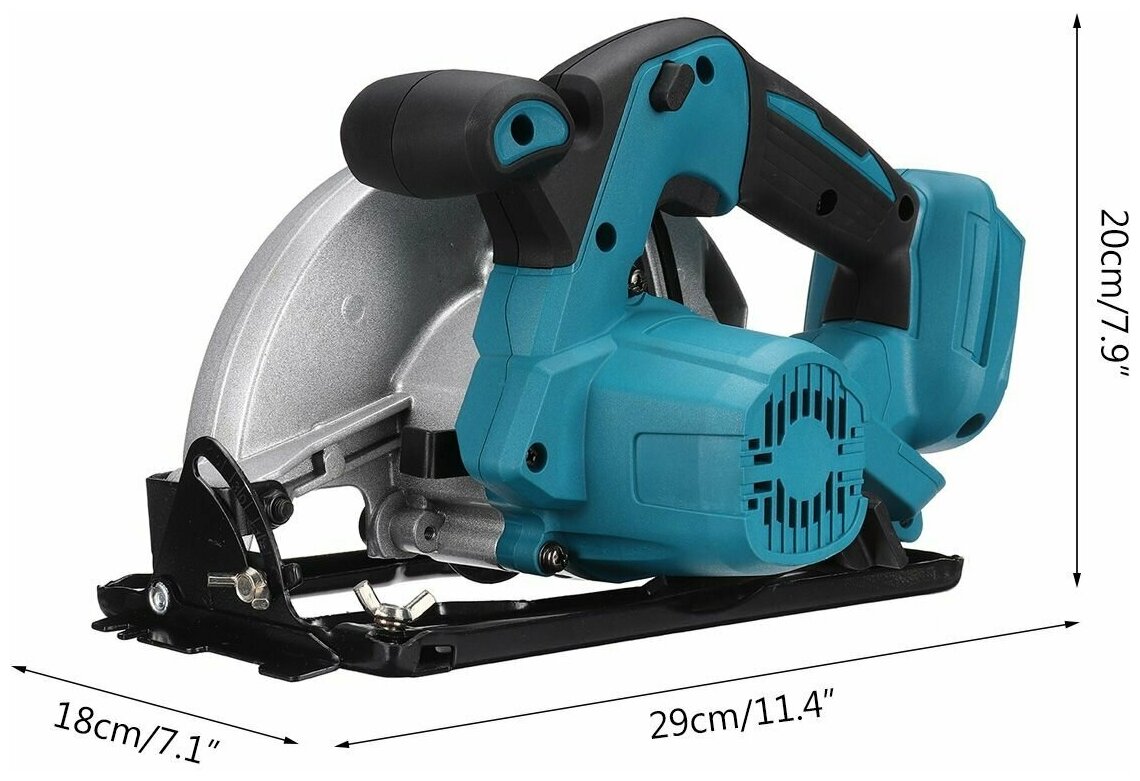 Пила циркулярная / дисковая аккумуляторная , под диск 180 мм, с 2 АКБ и ЗУ,