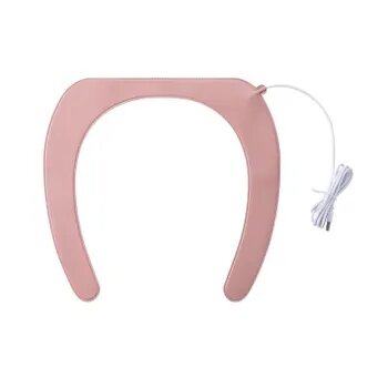 Водонепроницаемая крышка сиденья унитаза с подогревом в виде розовой пасты