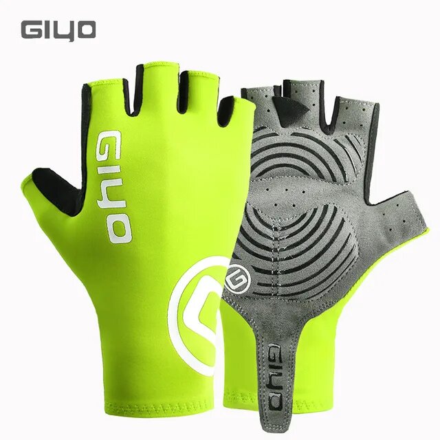 Летние перчатки для велоспорта GIYO, дышащие перчатки с полупальцами для горного шоссейного велосипеда, мужские и женские спортивные перчатки для велоспорта, ударопрочные перчатки