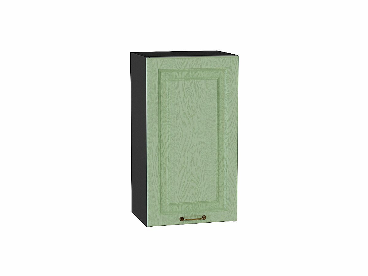 Шкаф верхний с 1-ой дверцей Ницца, цвет фасада Дуб оливковый, цвет каркаса Graphite, 716*400*318 мм