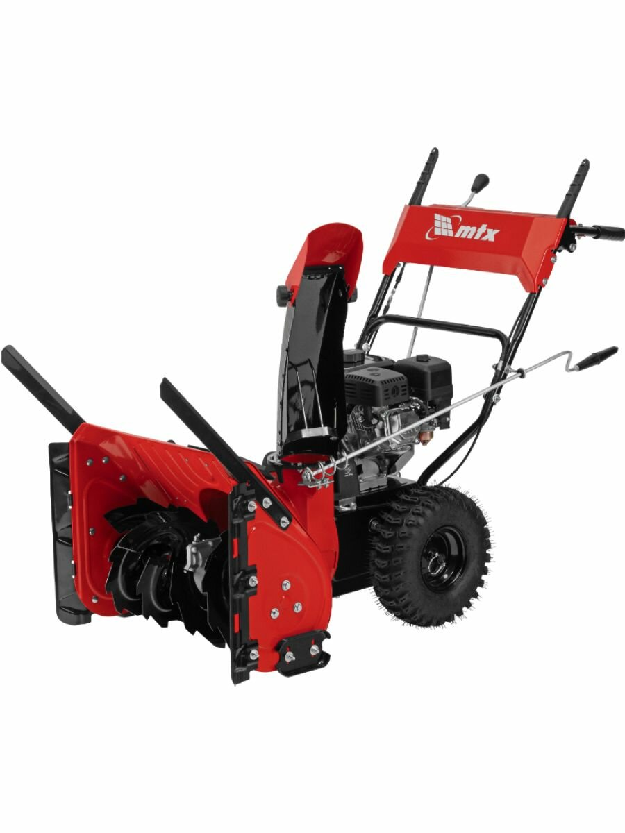 Снегоуборщик бензиновый MTX STK 620, 212cc, ручной старт, красный/черный