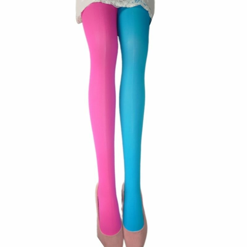 Чулки с уткой-мандаринкой карамельного цвета-розово-красные и небесно-голубые-открыть файл