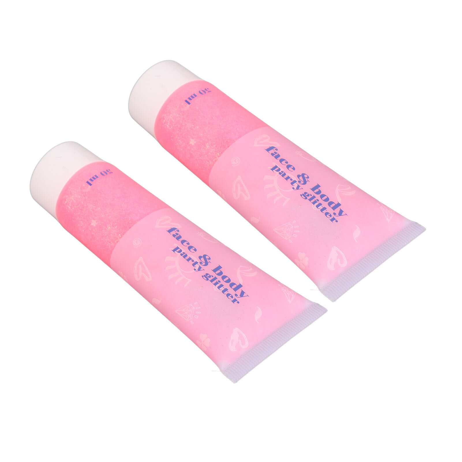 Гель с блестками Безопасно раздражает Бесплатно Красивая Легко чистится Лицо Тела Блеск для вечеринок Концерты Бар 2 шт. 12 Ослепительно розовый