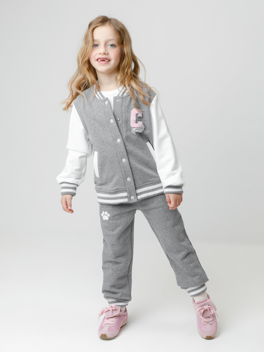 Брюки спортивные КР 400782/серый меланж к603